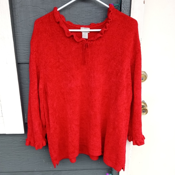 Sigrid Olsen | Sweaters | Sigrid Olsen Sport Plus Size 3x Vintage Red ...